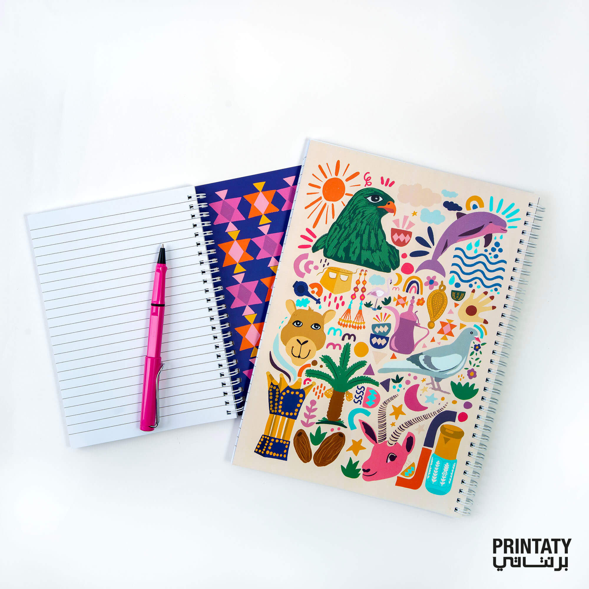 Notebook: Drawings from heritage (two sizes A4, A5) – برنتاتي Printaty